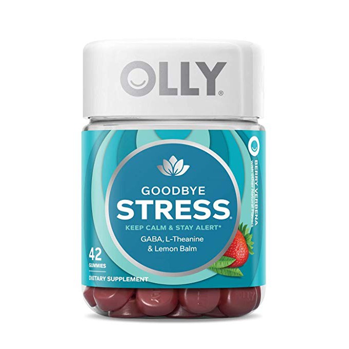 OLLY Goodbye Stress Gummy Supplement with GABA L-THEANINE & Lemon Balm ...