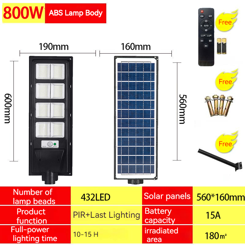 Solar Street Lights 3000W Solar Wall Light Outdoor IP67 Waterproof ...