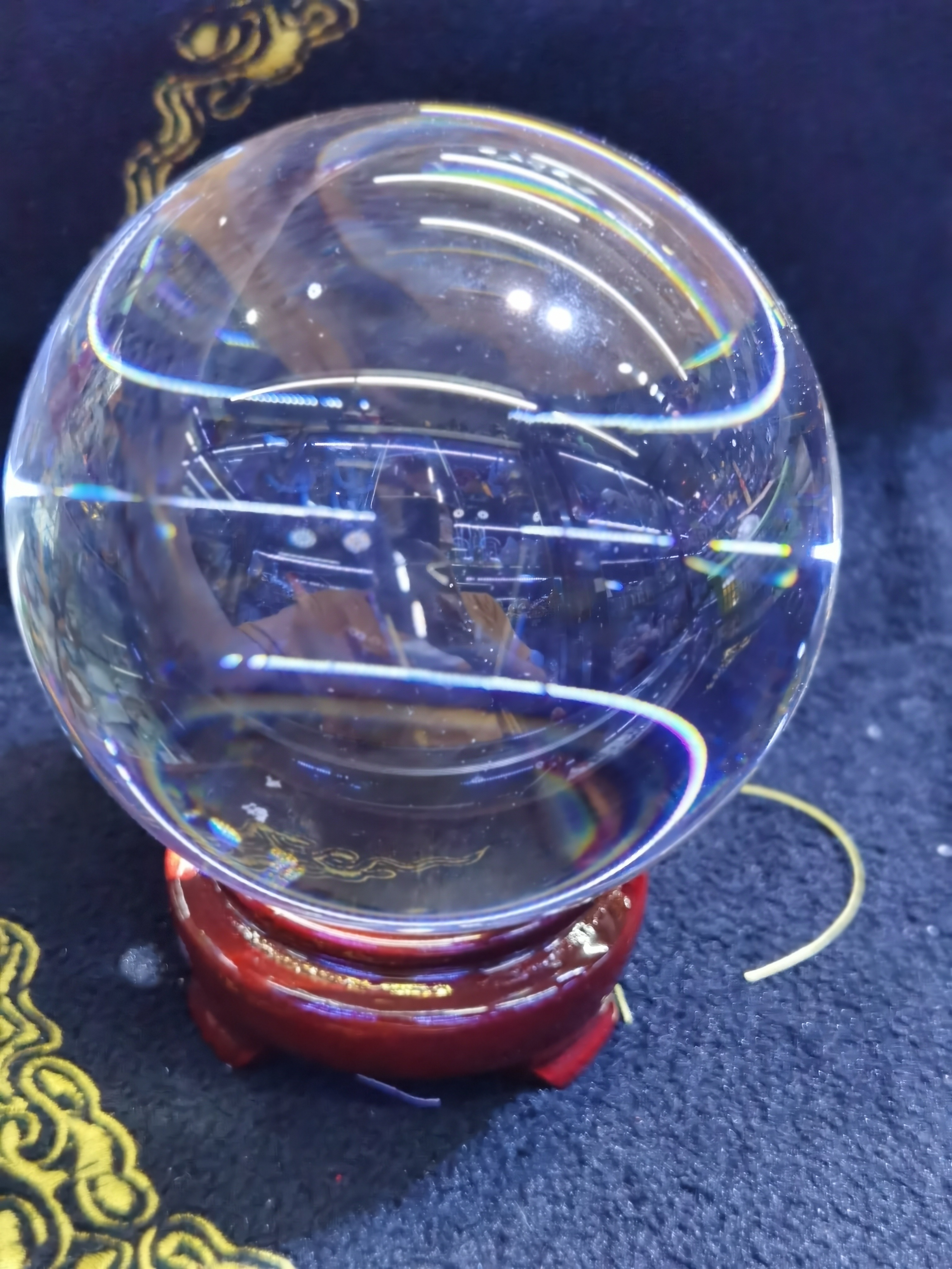 Crystal Sphere Glass Ball with stand 100mm | Lazada PH