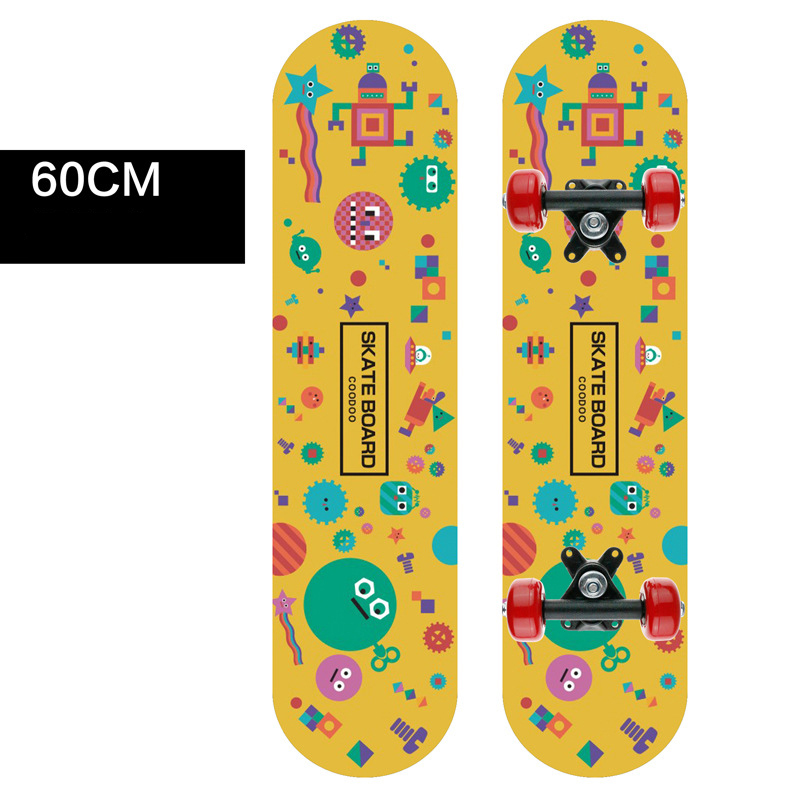 Four-Wheeled Long Skateboard For Kids Scooters,Board Cool Graphics for ...