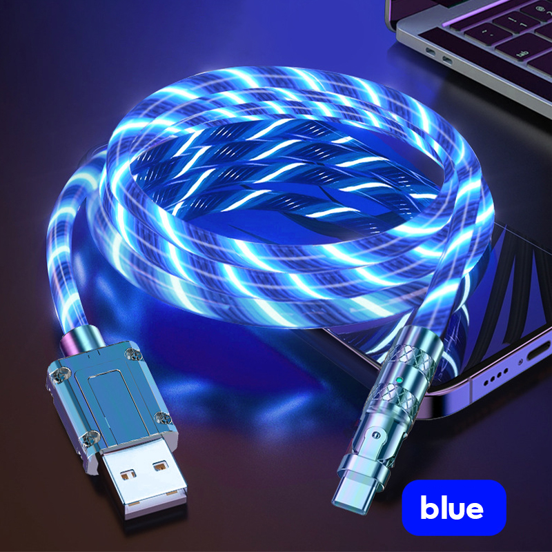 【COD】Xavier LED 180° Rotation Fast Charging Cable Mobile Phone Charging ...