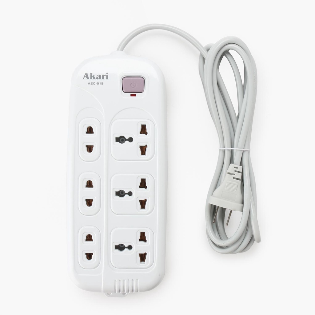 【In Stock】 Akari 6-gang Extension Cord with surge protection | Lazada PH