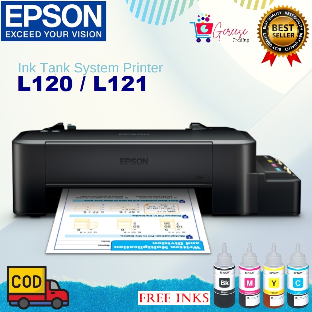 Epson L120 / L121 Ink Tank Printer (Brand New) continuous ink system | Lazada PH