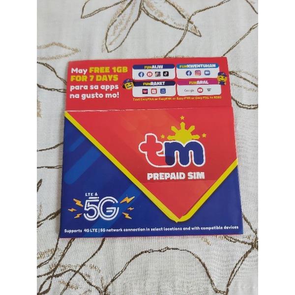 TM sim special numbers 5G LTE | Lazada PH