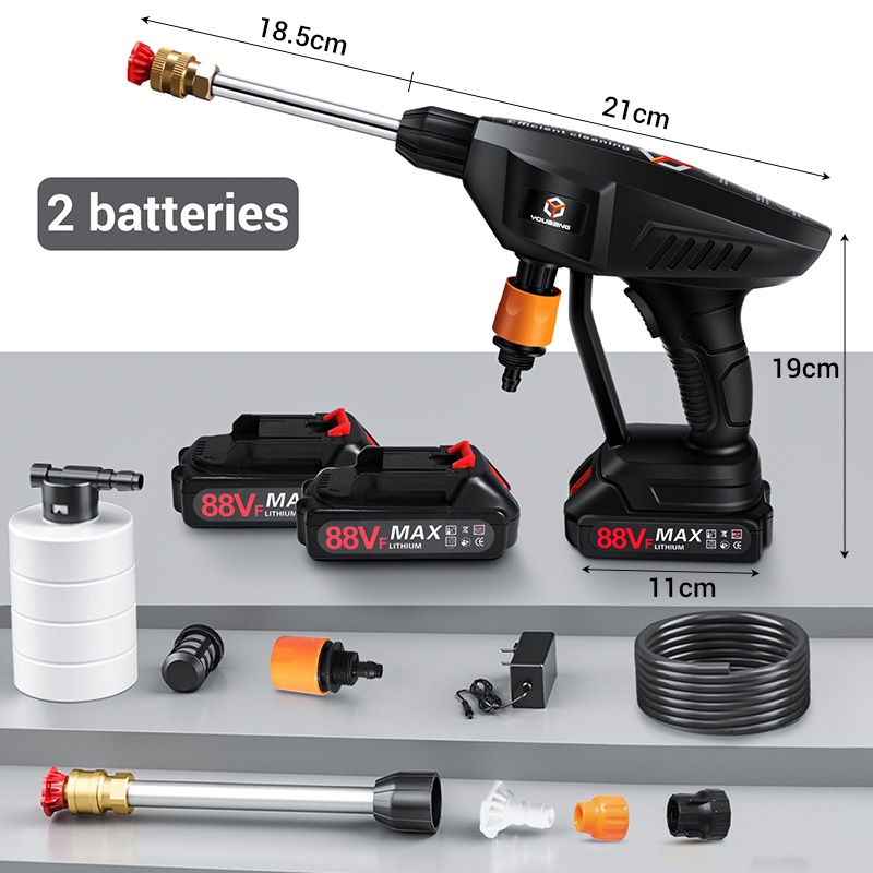 mainit na bentahan Pressure Washer Portable Car Machine Kit Cordless ...