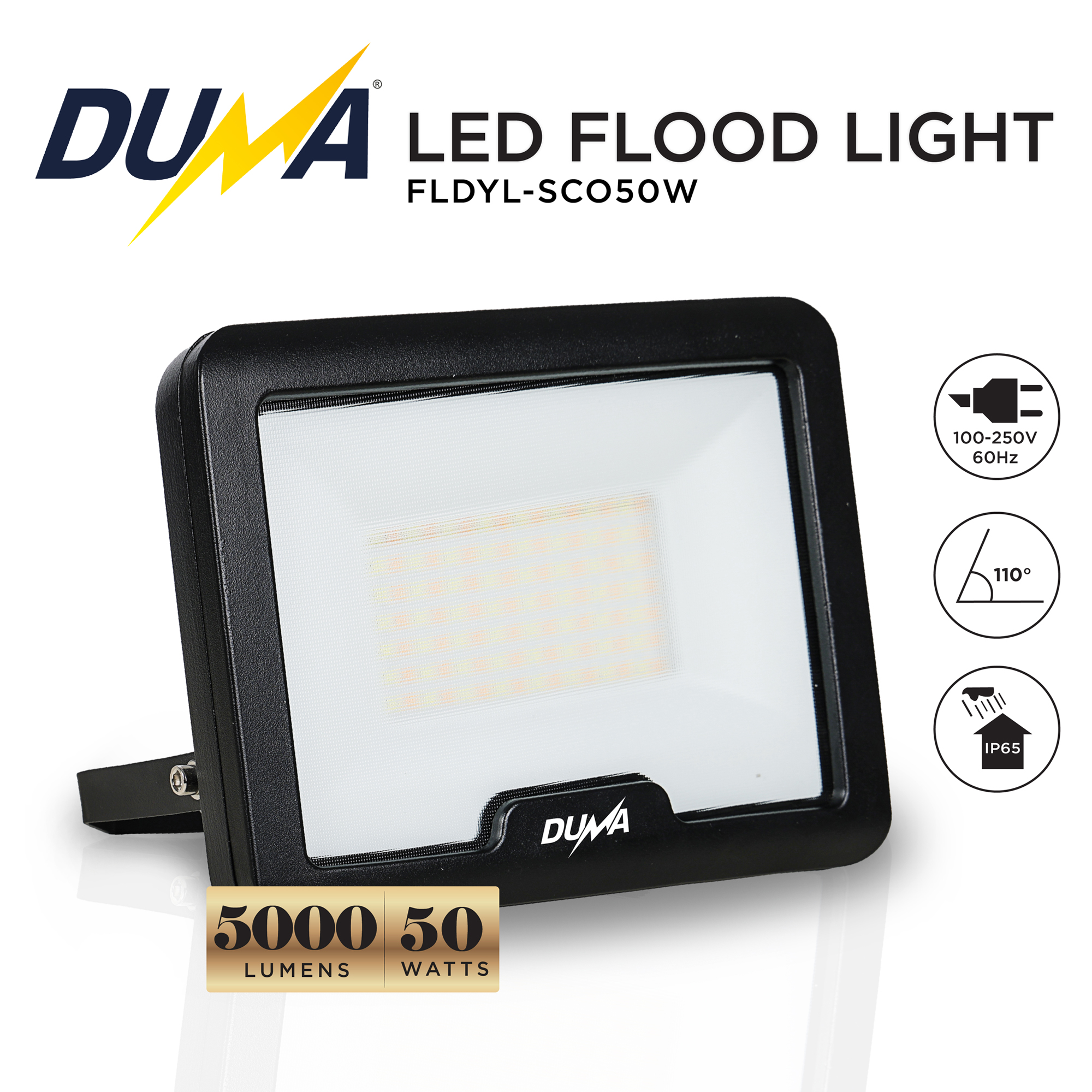 DUMA LED FLOODLIGHT 20W, 30W, 50W, 100W IP65 TRI COLOR GARDEN PATIO STREET BACKYARD PATHWAY ...