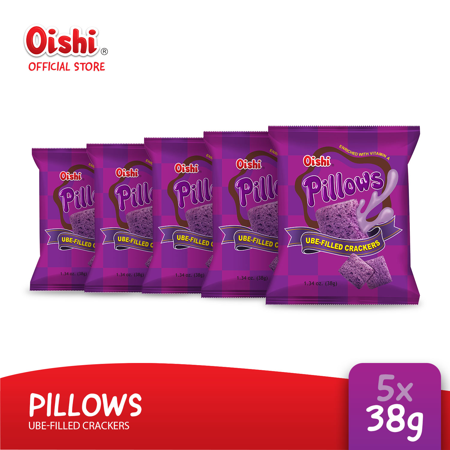 Pillows Ube 38g x 5 | Lazada PH