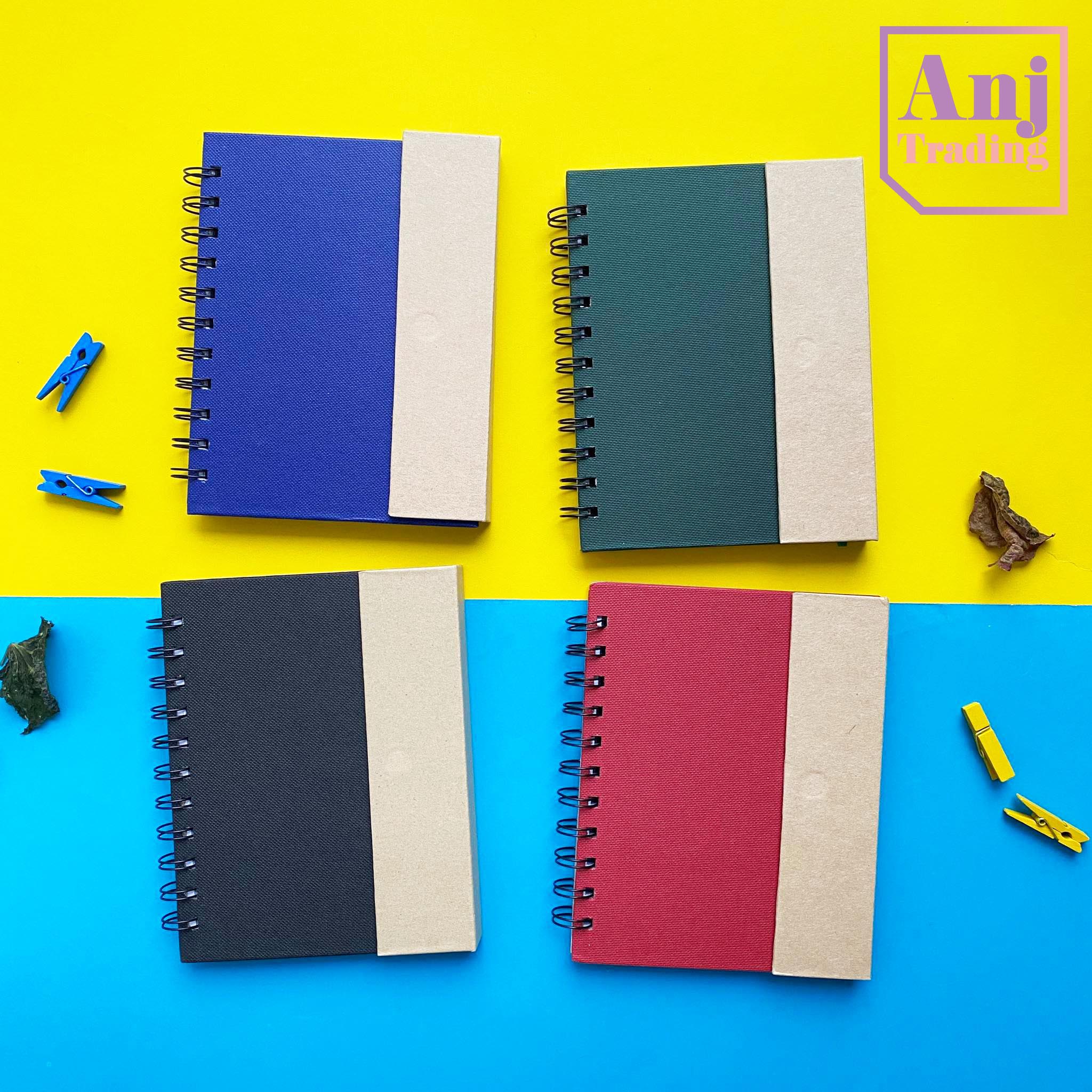 Notebook with Sticky Notes with FREE PEN Ecofriendly Kraft Spiral ...