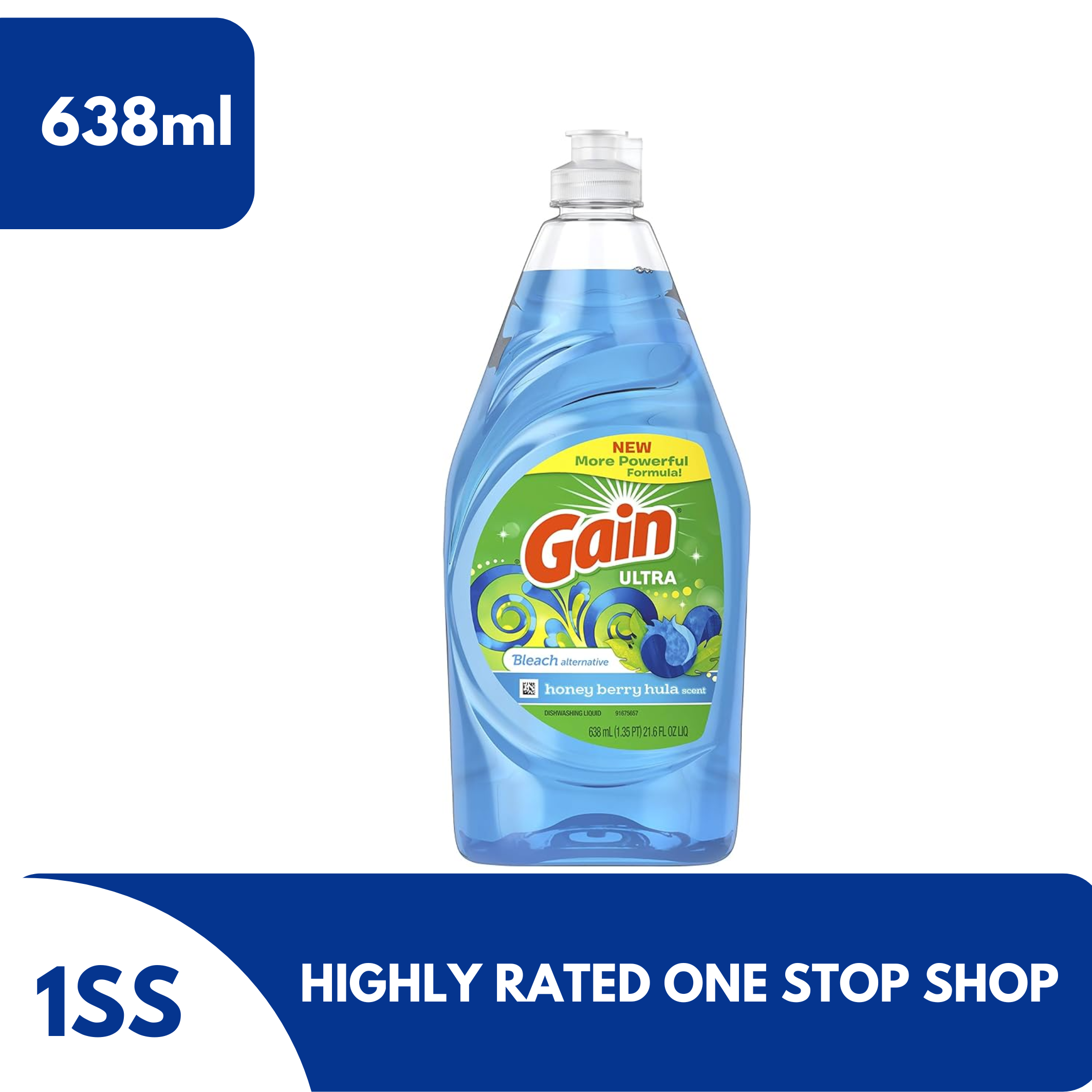 Gain Ultra Bleach Alternative Honey Berry Scent Dishwashing Liquid ...