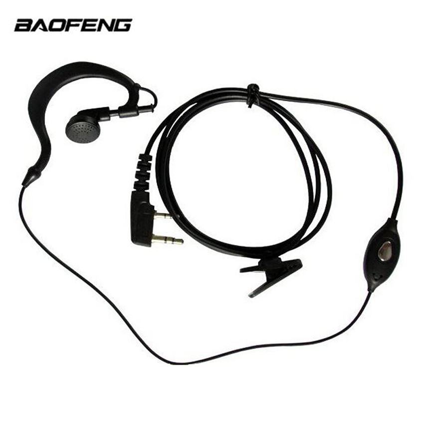 Motorola 2 Pin Mic Headset Earpiece Ear Hook Earphone Radio Headset two ...