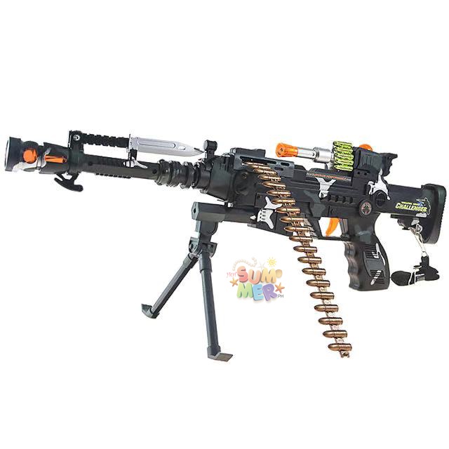Children's electric flashing vibration infrared submachine gun toy ...