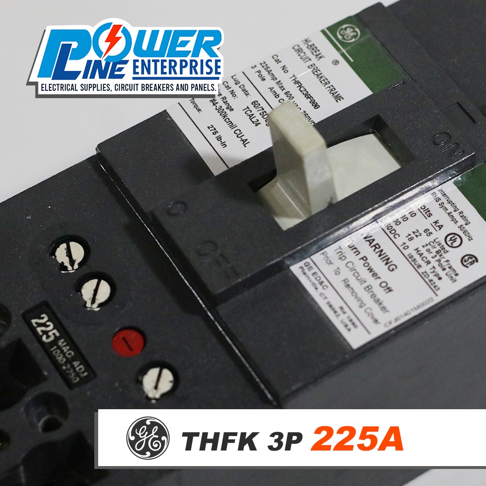 GE THFK 125A - 225A 3 Pole -Circuit Breaker | Lazada PH
