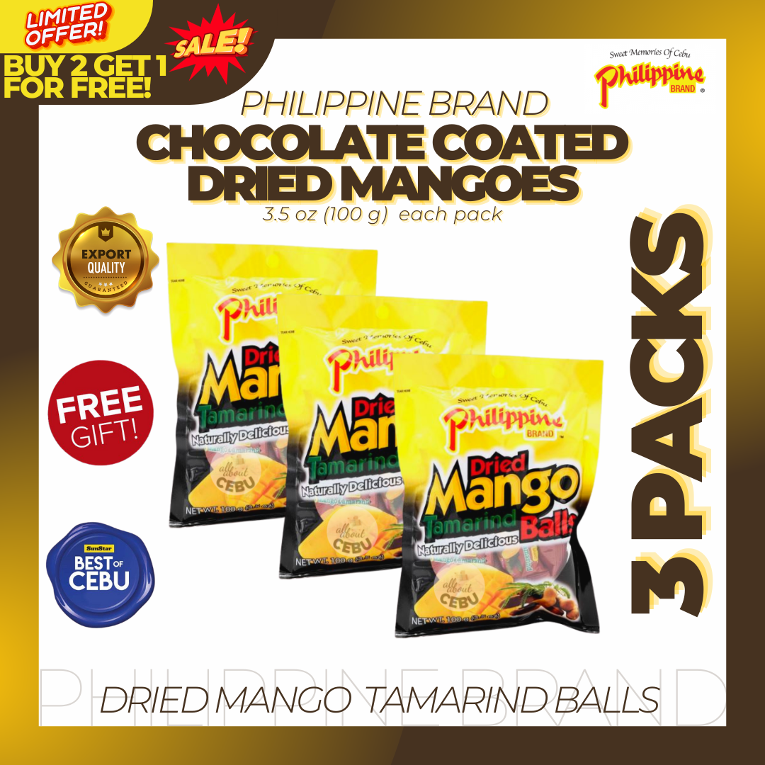 Best Seller Philippine Dried Mango Tamarind Balls 3.5 oz 100 g | Dried Mango Tamarind Candy ...