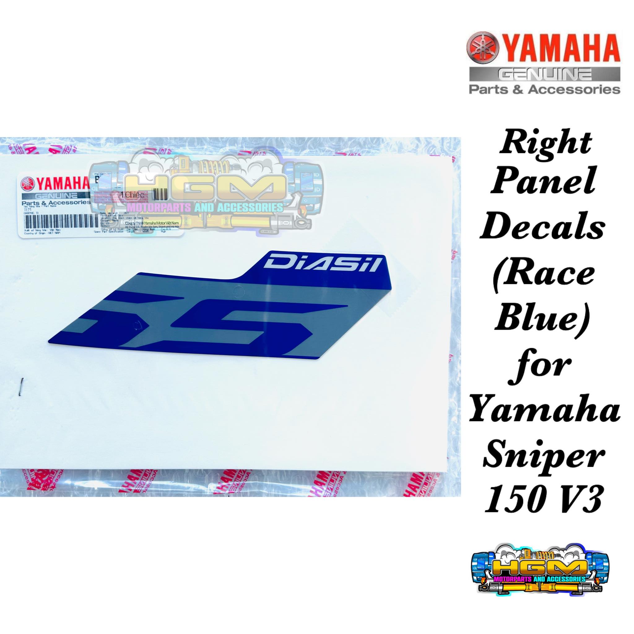 GENUINE DECALS FOR PANEL 1 & 2 FOR YAMAHA SNIPER 155 V3 VVA | Lazada PH