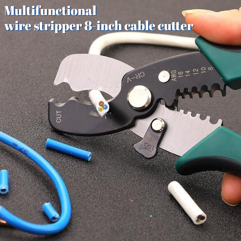 Multifunctional wire stripper 8-inch cable cutter wire stripper ...