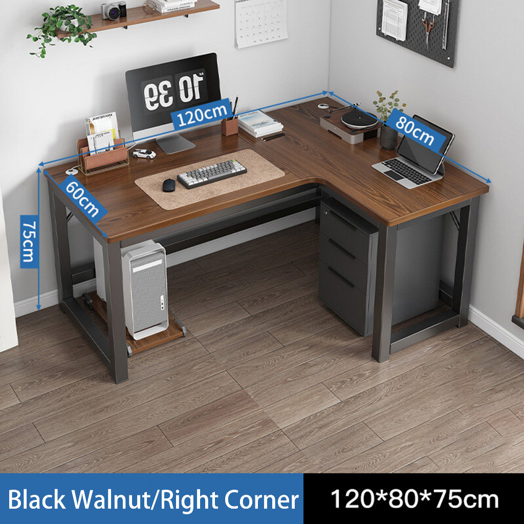 Gaming Table Computer Table L-Shaped Corner Desk Home Office Desk Study ...