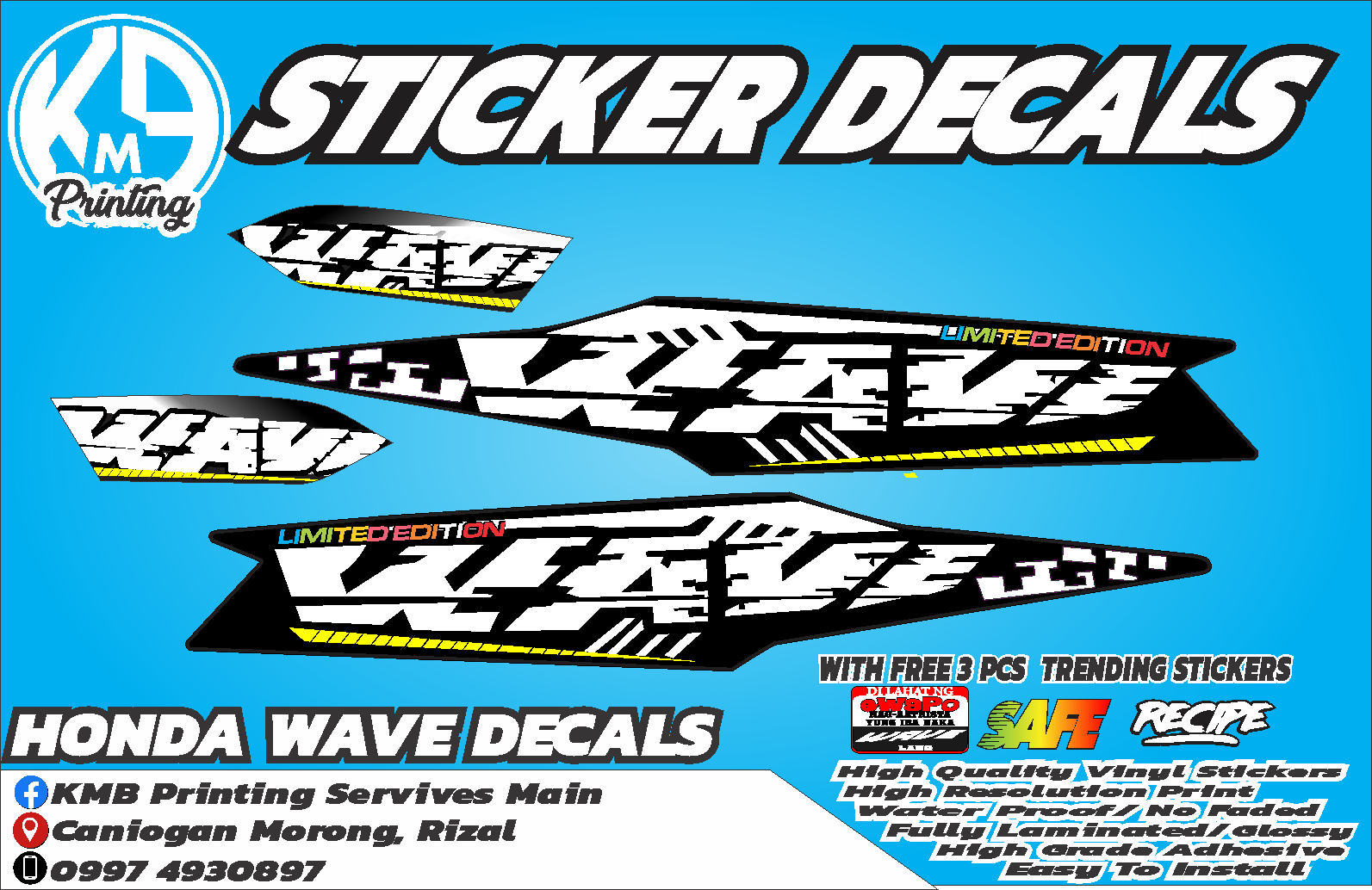 Honda Wave Sticker Decals | Lazada PH