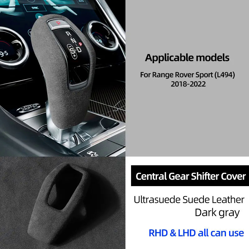OIU-TYkhUltrasuede Top Gear Shift Knob Cover For Range Rover L405 Sport ...
