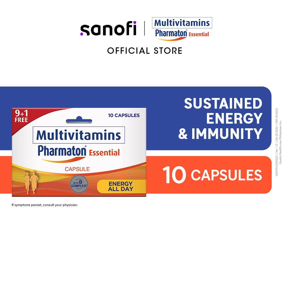 Pharmaton Essential Multivitamins with B Complex - 10 Capsules | Lazada PH