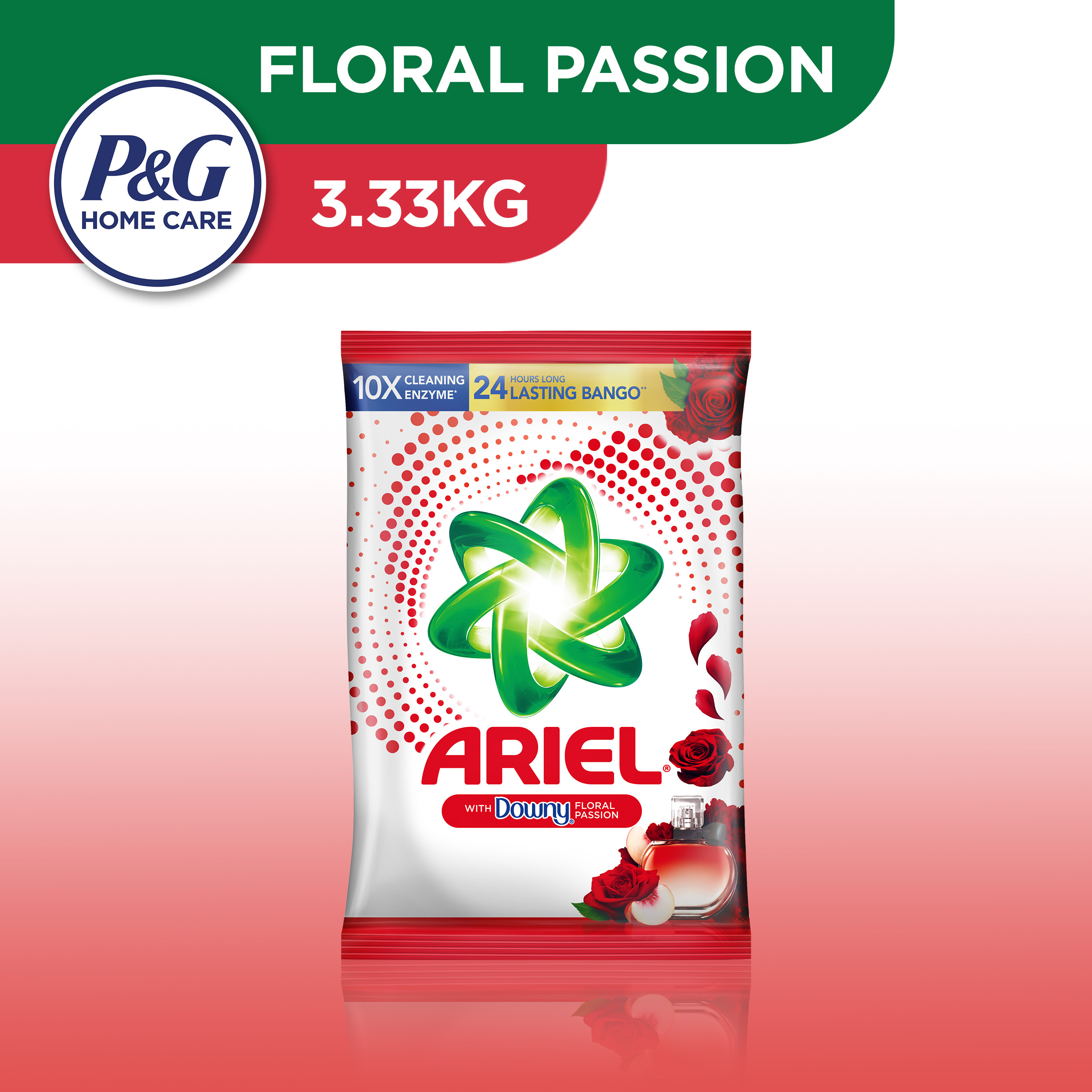 Ariel Powder Detergent Sunrise Fresh Floral Passion 3.33KG - 3.35KG Bag (Laundry, Detergent ...