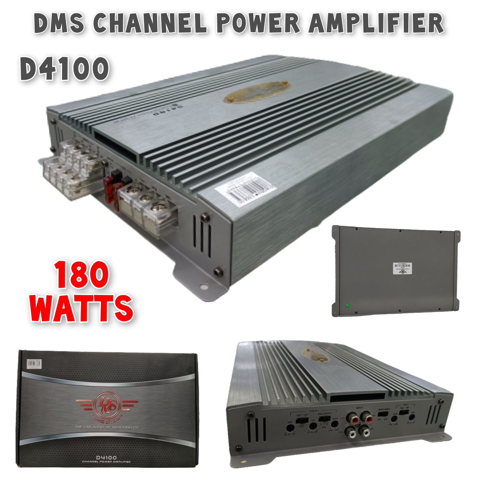 MCPA D4100 DMS CHANNEL POWER AMPLIFIER 4 OHMS CAR AUDIO OF HIGH ...
