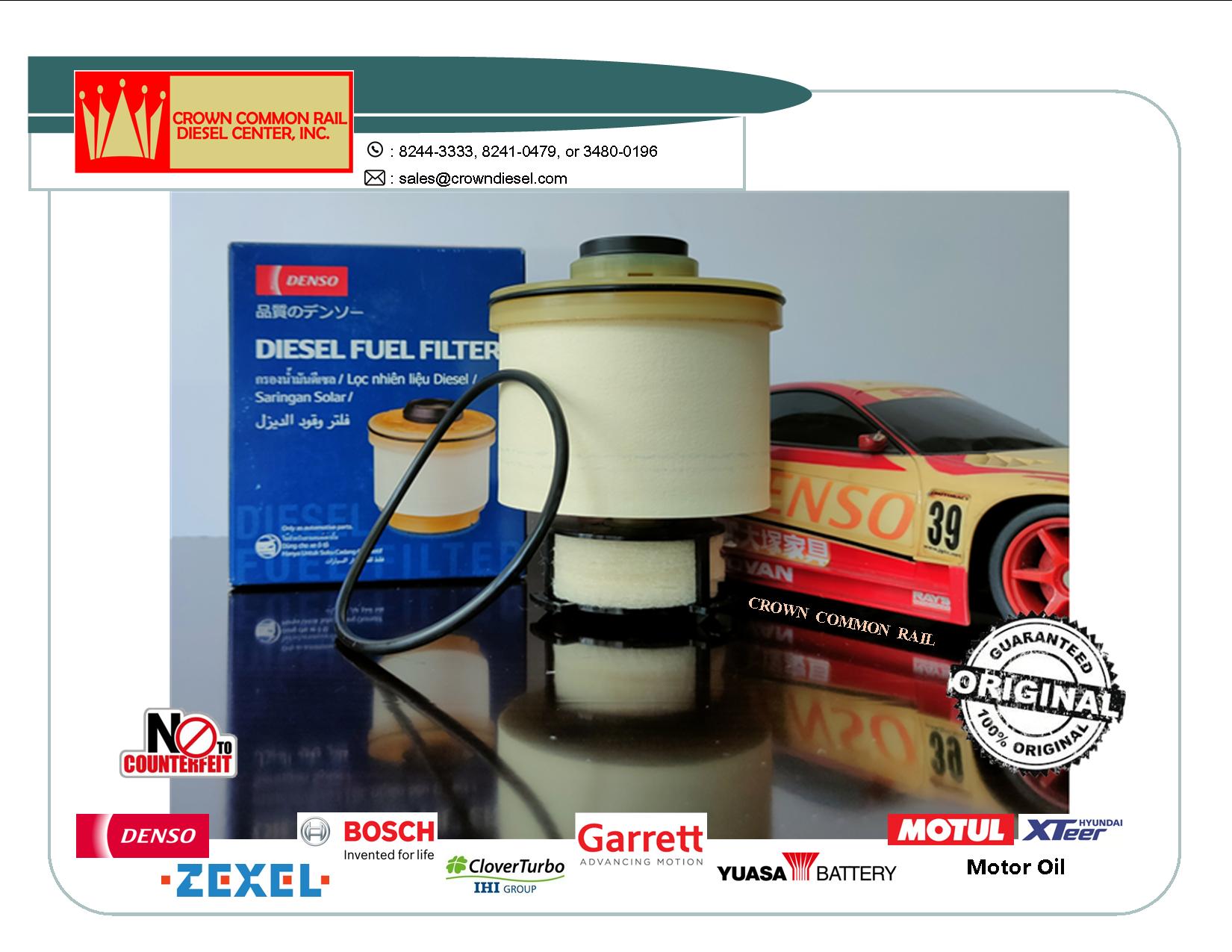 Original DENSO Diesel Fuel Filter 4040 for for TOYOTA INNOVA/FORTUNER ...