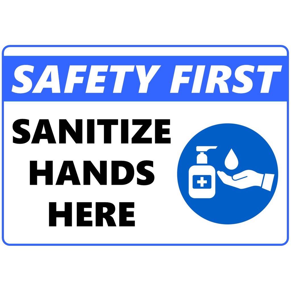 Safety protocols Laminated Signage - A4 Size high quality print | Lazada PH