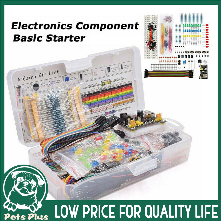 830 Breadboard Set Electronic Component Basic Starter Kit with ...