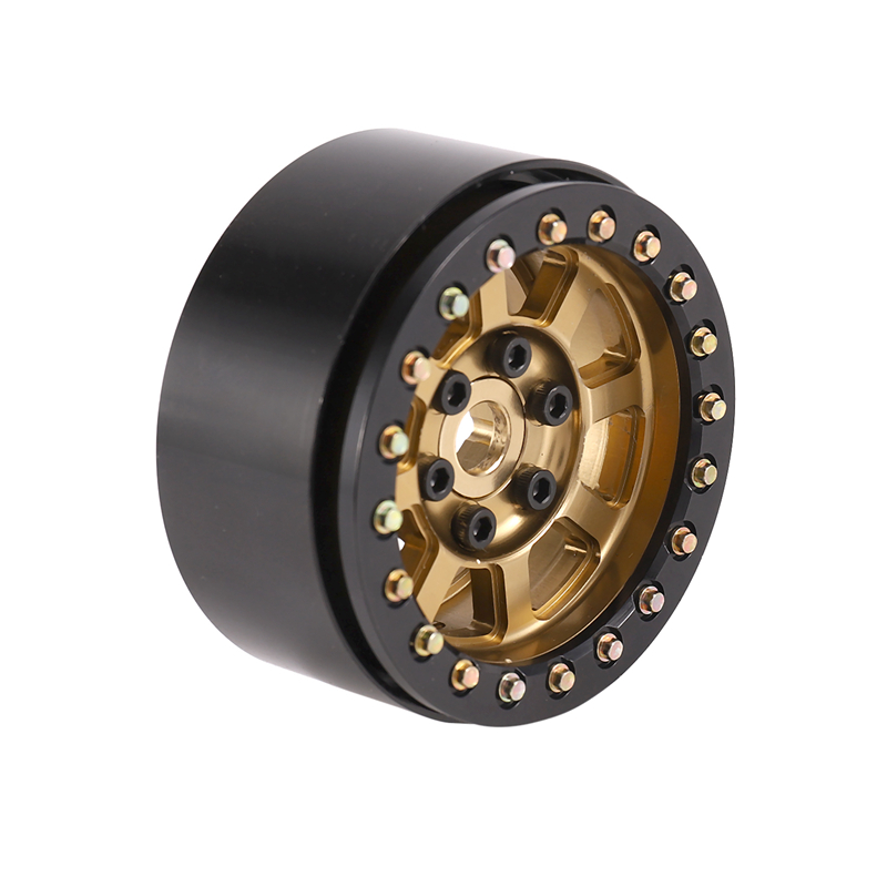 4PCS Metal 1.9 Inch Beadlock Wheel Rim for 1:10 RC Crawler Axial SCX10 90046 90047 - y6ij - ThaiPick