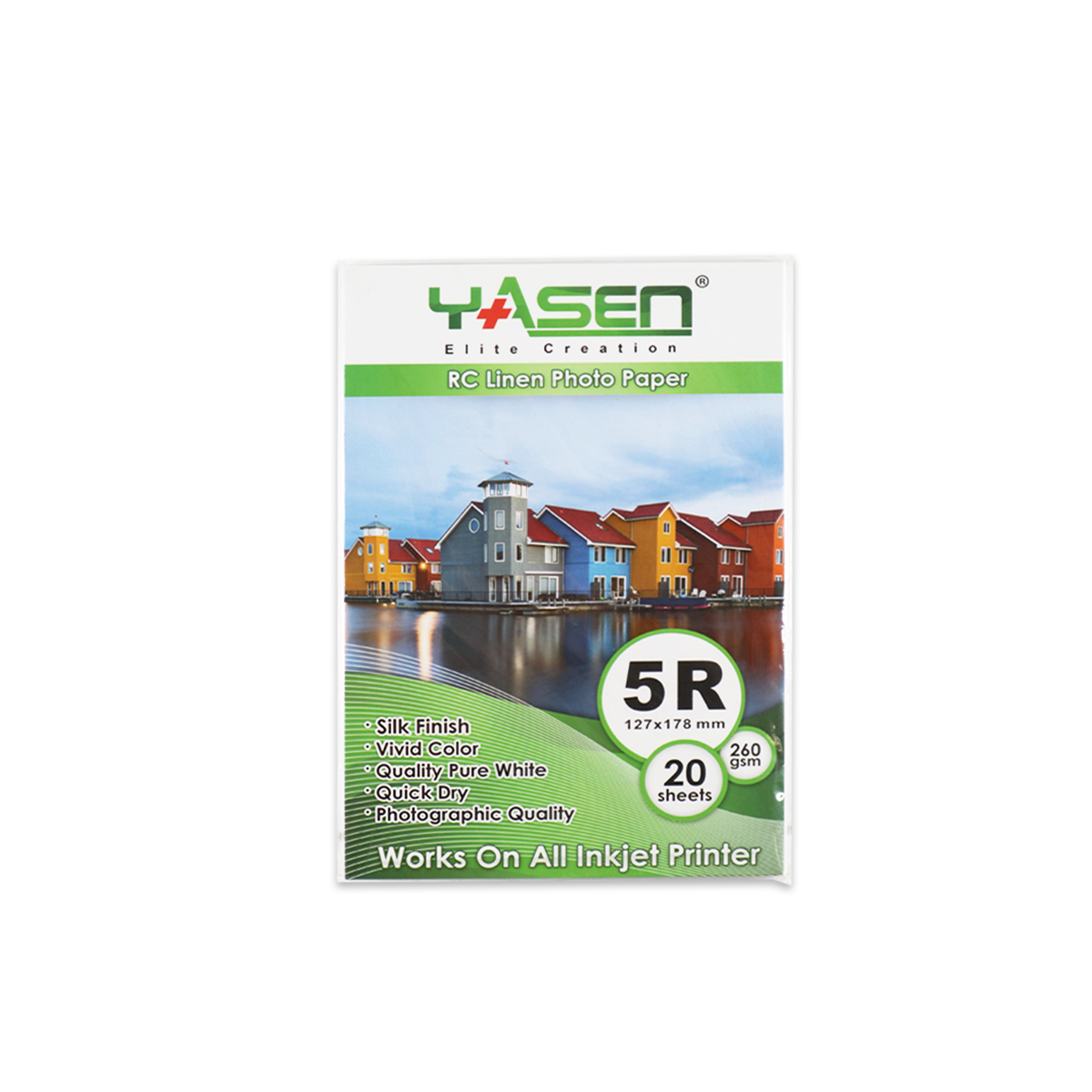 Yasen RC Linen / Woven Photo Paper 260 GSM Resin Coated Linen Photo Paper ( A4 / A3 / 3R / 4R ...