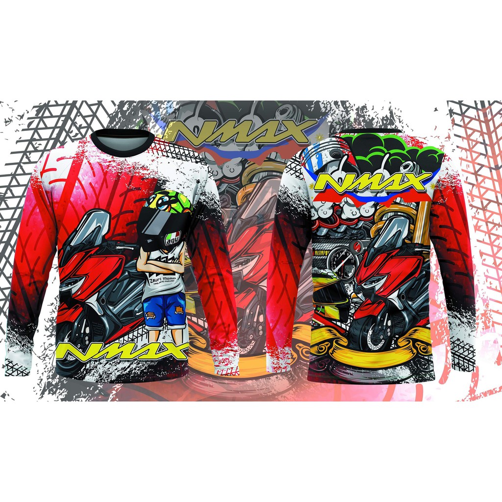 Clothify Motorcycle Yamaha Nmax Riders Long sleeve Jersey Motor Shirt ...