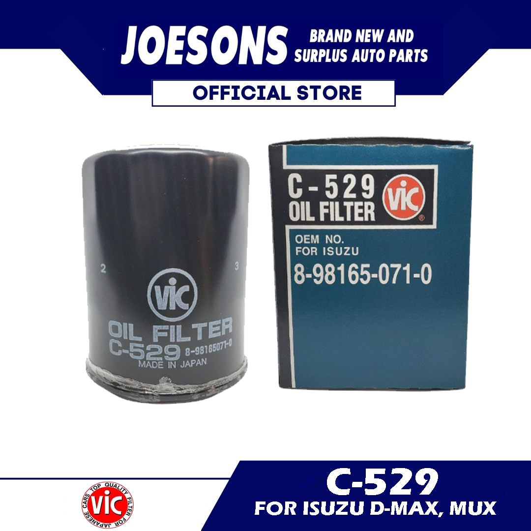 C-529 OIL FILTER FOR ISUZU DMAX 2013-2019 / MUX 4JJ1 4JK1 (VIC) | Lazada PH