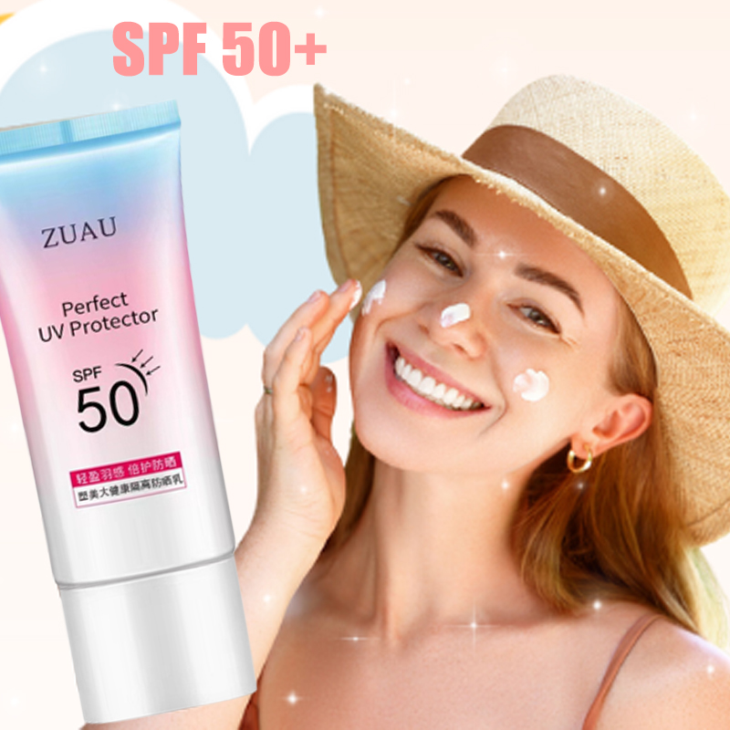 ZUAU Sunscreen SPF 50+ PA+++ Face/Body Advanced Whitening Moisturizing Restorative Sunscreen SPF ...