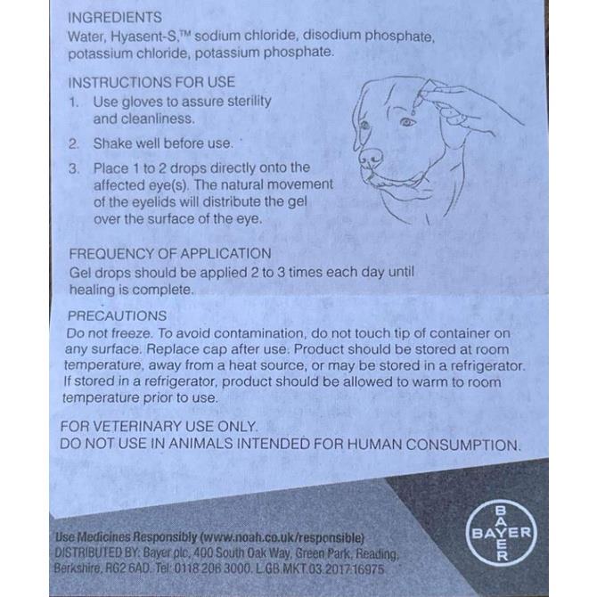 REMEND corneal gel For superficial ulceration of the eye in dogs cats ...