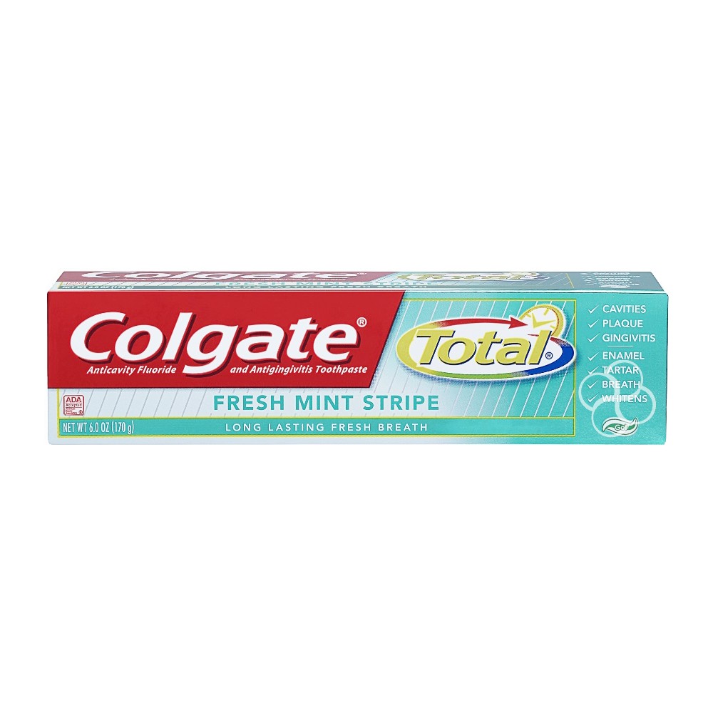 Colgate Total Fresh Mint Stripe Gel Toothpaste 170g | Lazada PH