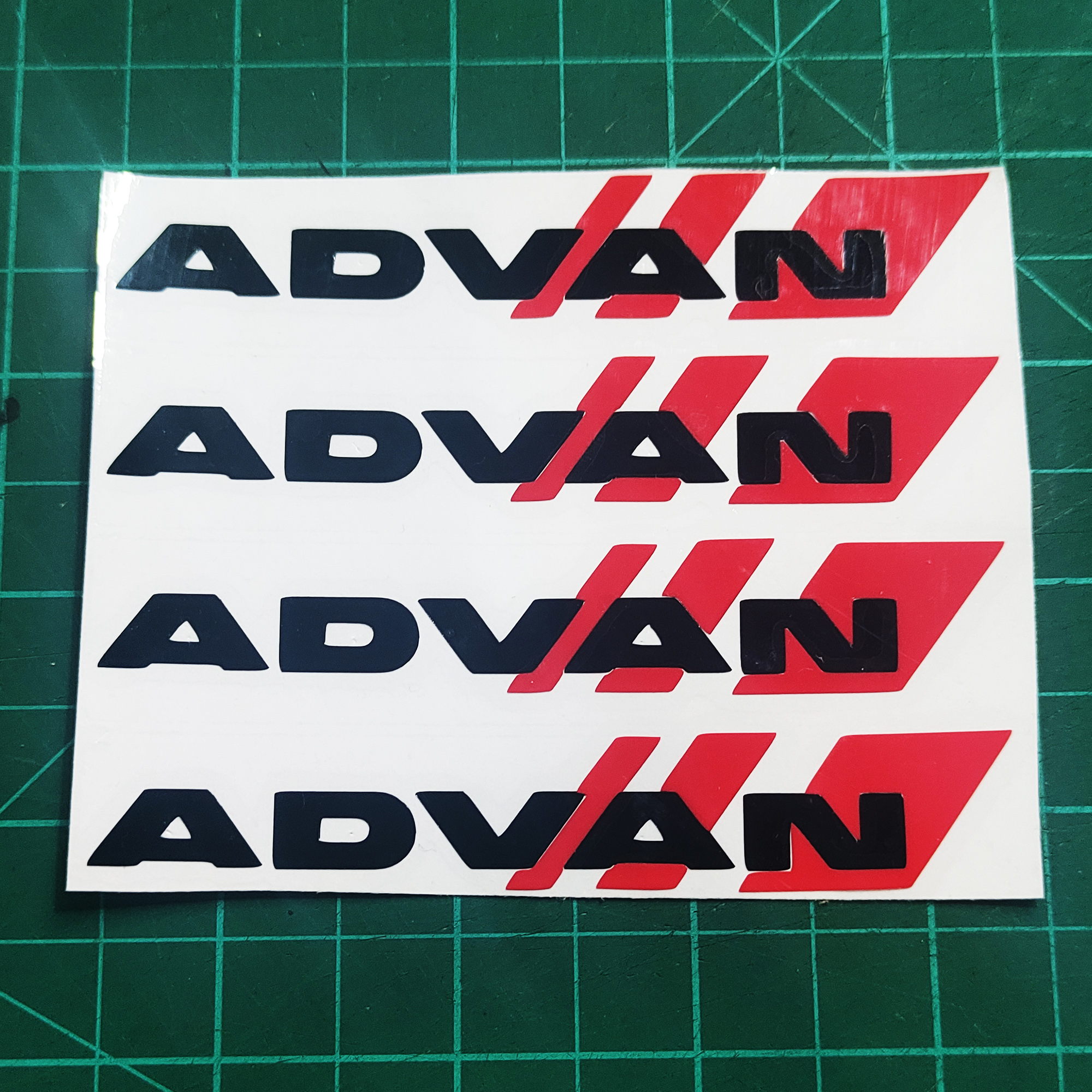 Advan Racing Mags Decal 4Pcs Car Sticker for all 4 wheels - SET OF 4 ...