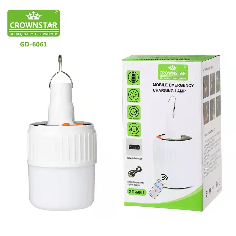 MOBILE EMERGENCY CHARGING LAMP Solar energy charge battery indication ...