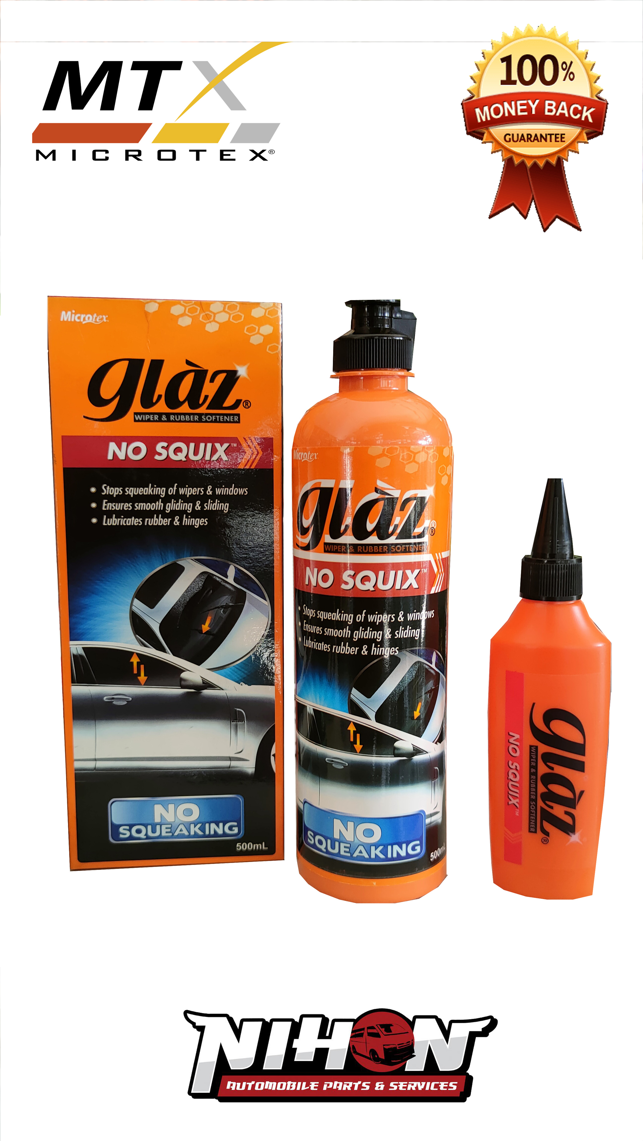 Microtex Glaz Wiper and Rubber Softener No Squix 500ml | Lazada PH