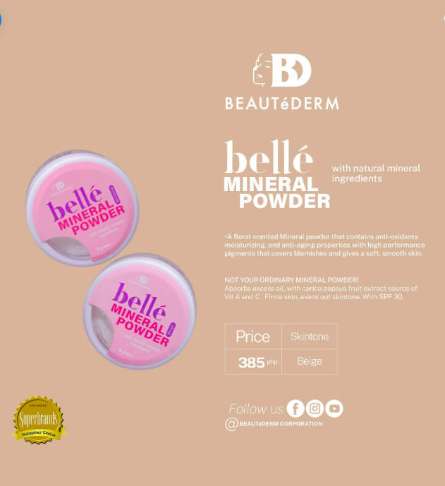 Beautederm Belle Mineral Powder (EXP. Jan.2023) | Lazada PH