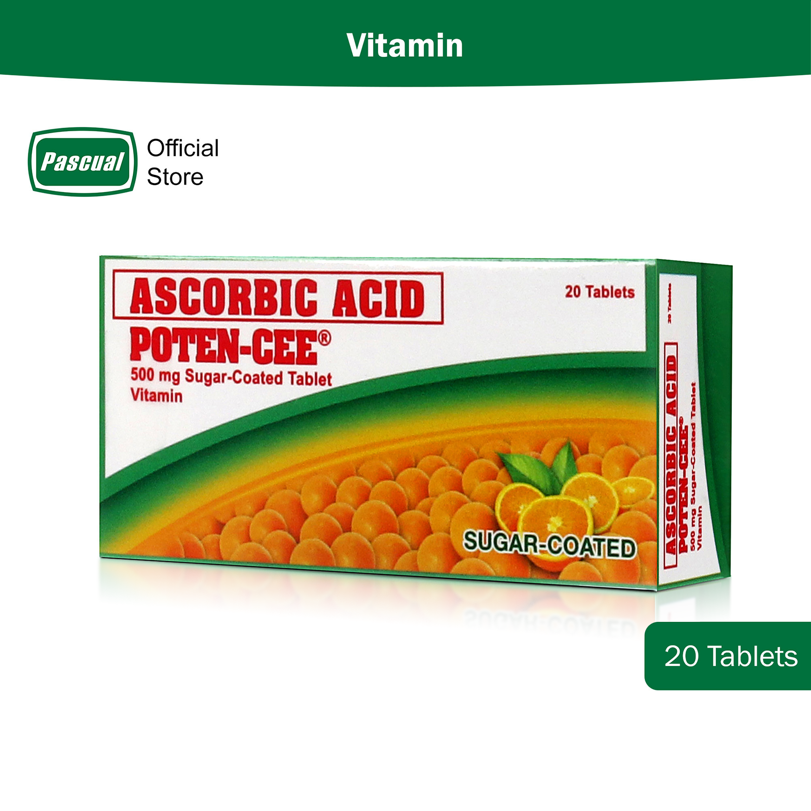 Poten-Cee Sugar Coated 20s | Lazada PH