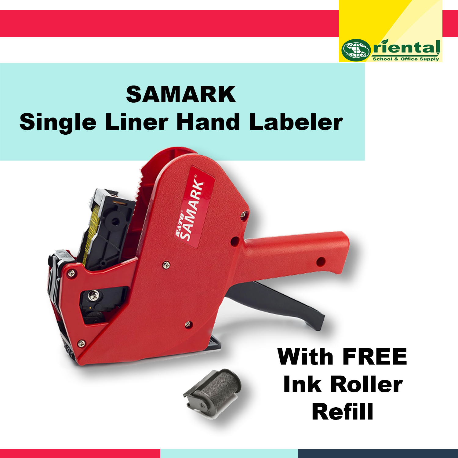 Samark Single Liner Hand Labeller - Heavy Duty Sato Gun Tagger for Tag ...