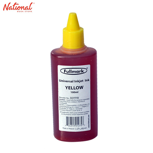 Fullmark Ink Bottle Refill 100Ml Yellow Premium | Lazada PH