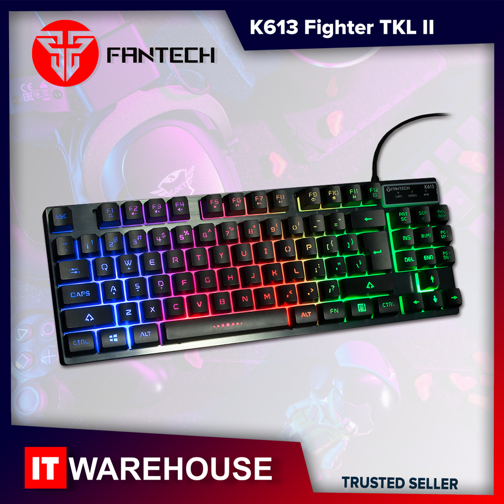 Fantech K613 Fighter II – RGB Membrane Gaming Keyboard Black - Sakura ...