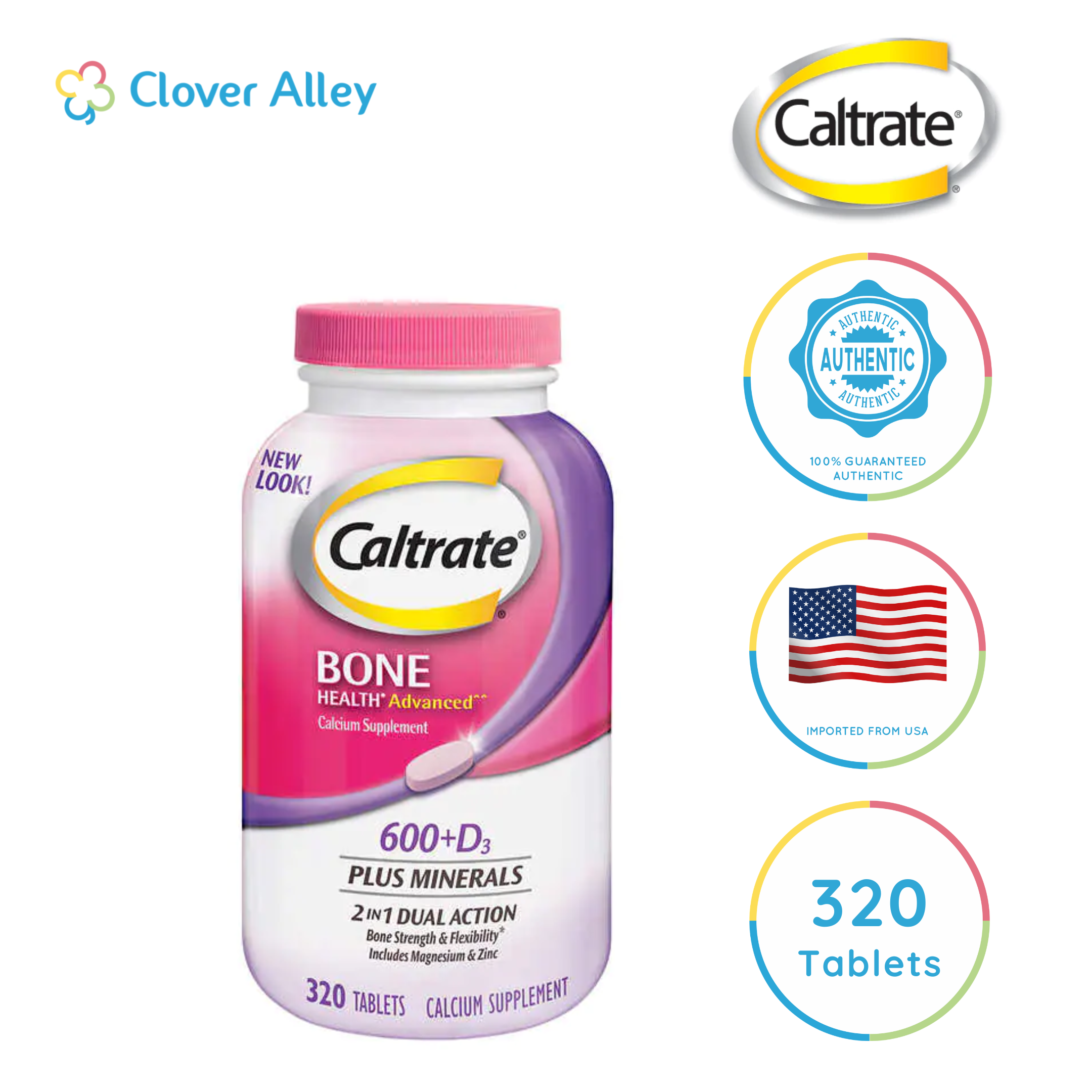 Caltrate Bone Health Advanced (10/2024 Expiry) 600+D3 Plus Minerals ...