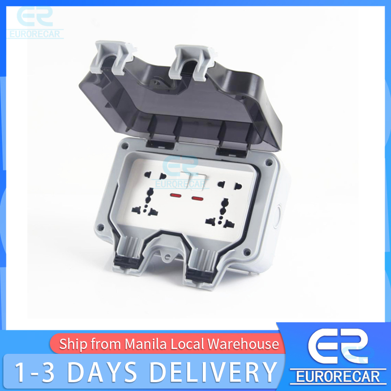 IP66 waterproof socket weatherproof switch light Outdoor Wall Power ...