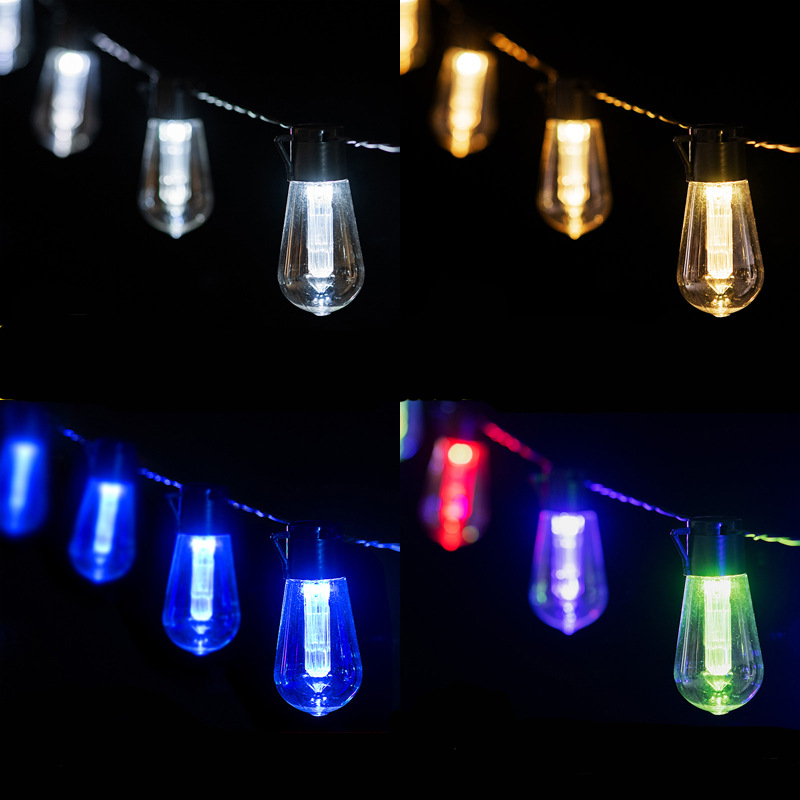 Solar Edison Bulb String Light Retro Nostalgic Long Bulb Garden Garden ...