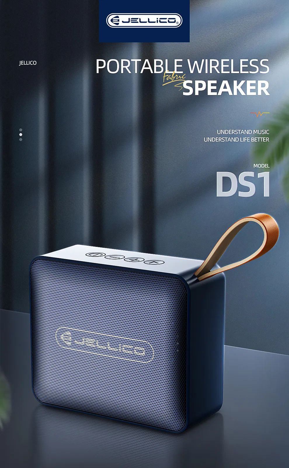 JELLICO DS1 PORTABLE WIRELESS SPEAKER TRUE WIRELESS STEREO CONCERT LIKE ...