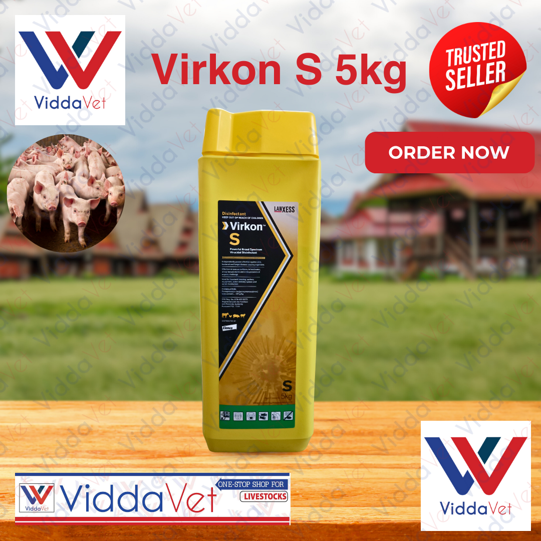 5 kg VIRKON S canister disinfectant Virkon solution Virkon-S Virkon ...
