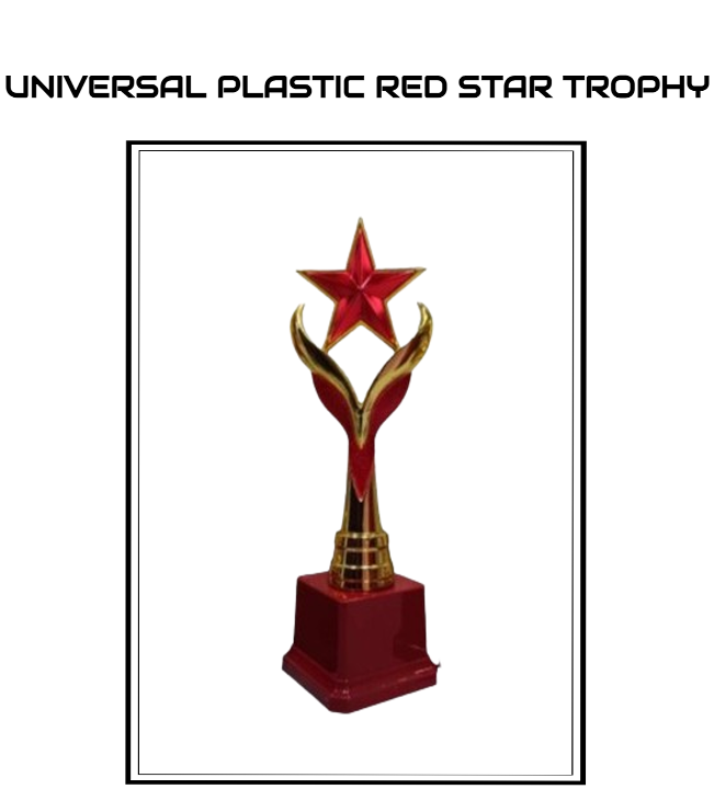 Universal Plastic Red Star Trophy ( Available Costumize ) | Lazada PH