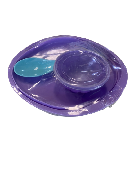 3 Set Bowl Tupperware with Rice Paddle Spoon and Small Container with ...